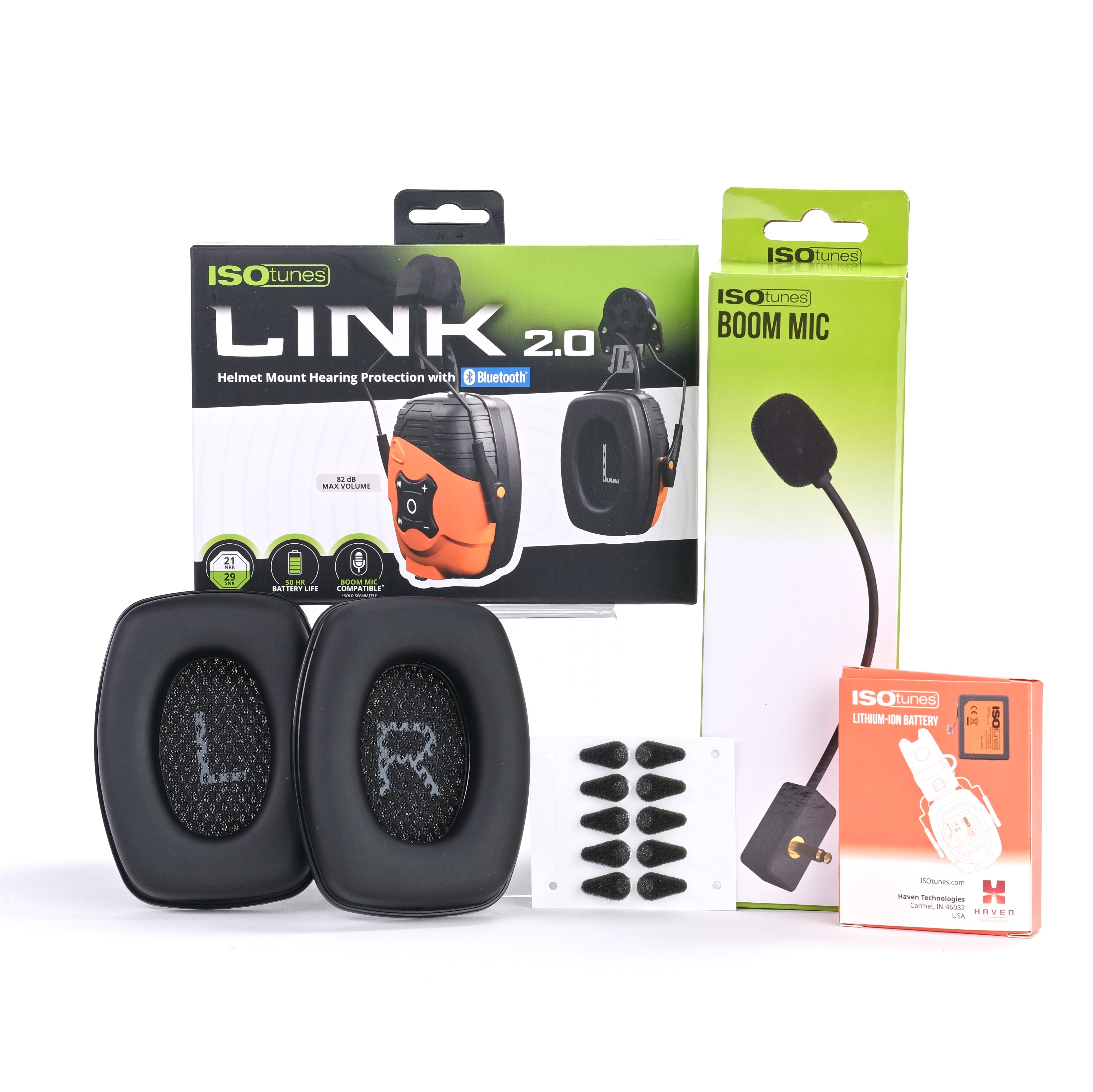 ISOtunes LINK 2.0 Helmet Mount Bundle | Hearing Pro & Accessories