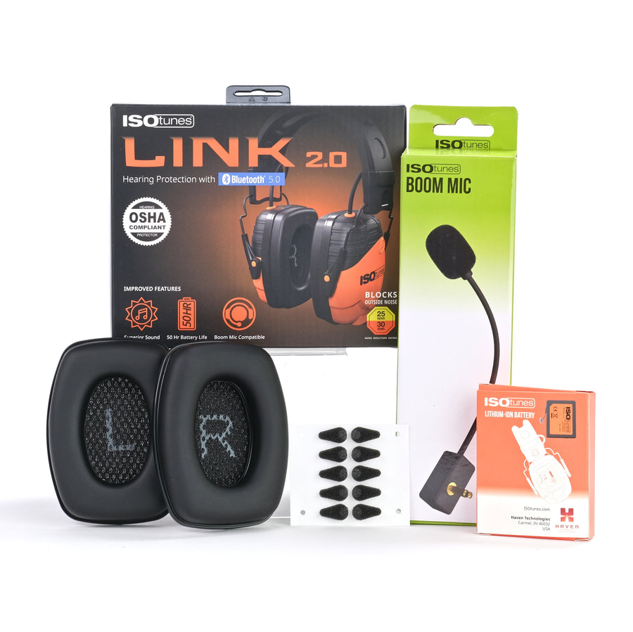 ISOtunes LINK 2.0 Bundle | Hearing Protection Headphones & Accessories
