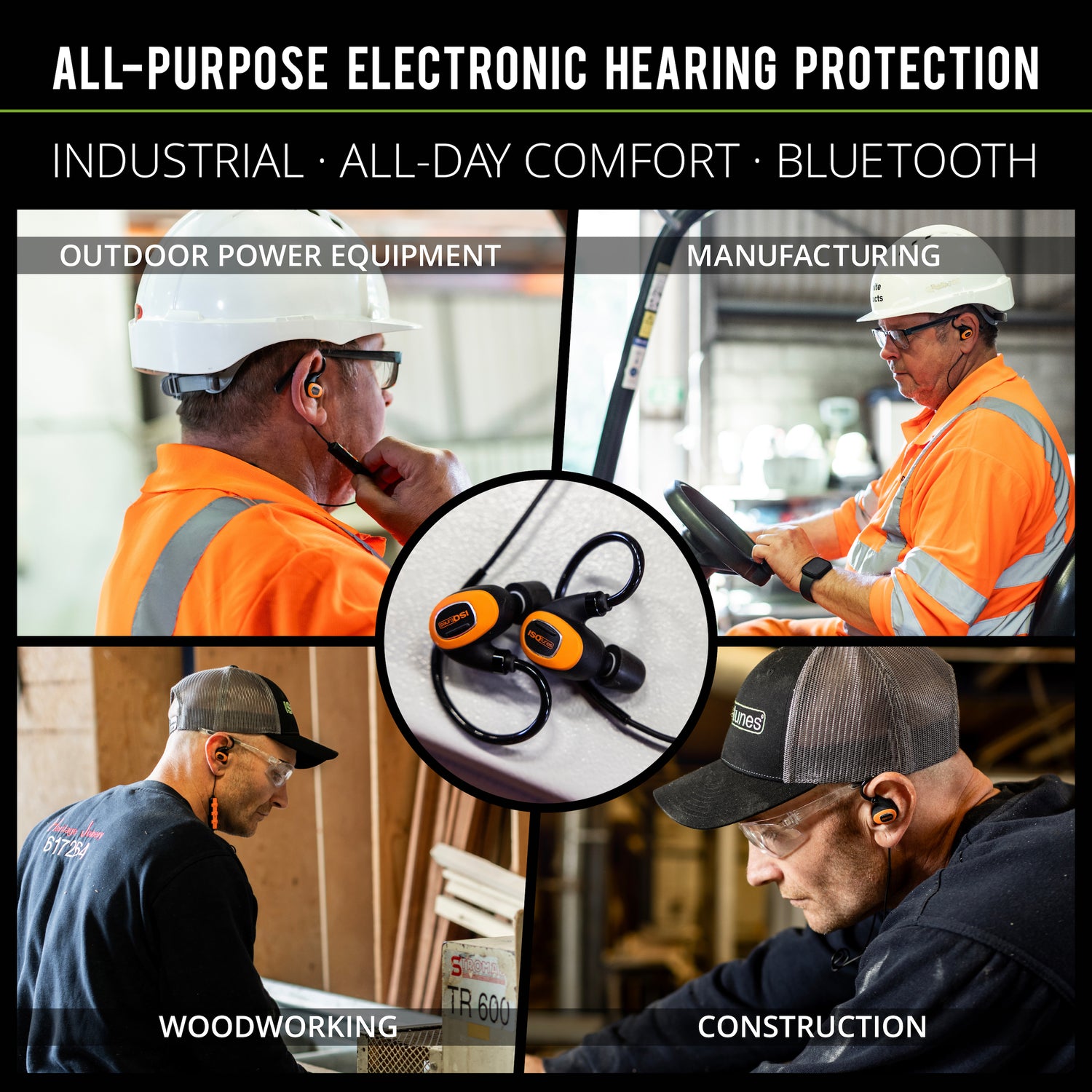 ISOtunes PRO 3.0 Bluetooth Headphones | 27 NRR | IP67 | OSHA-Compliant